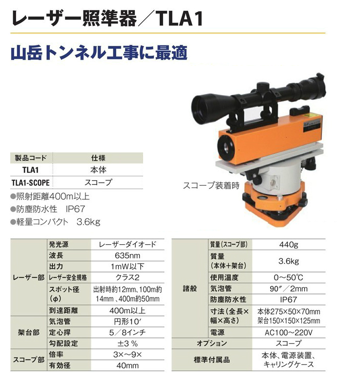 TLA1用スコープ TLA1-SCOPE 工事資材通販ショップ ガテン市場